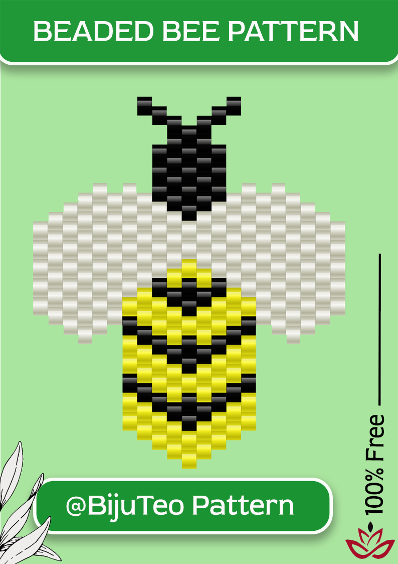 Beaded Bee Digital Pattern - Bijuteo Beading